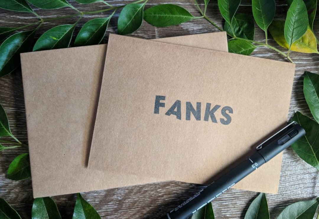 Fanks, Thank You Card, Funny Card, Pacifica, Polynesian - Etsy
