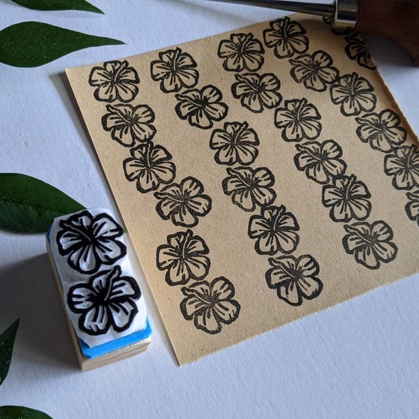Hibiscus Stamp - Etsy