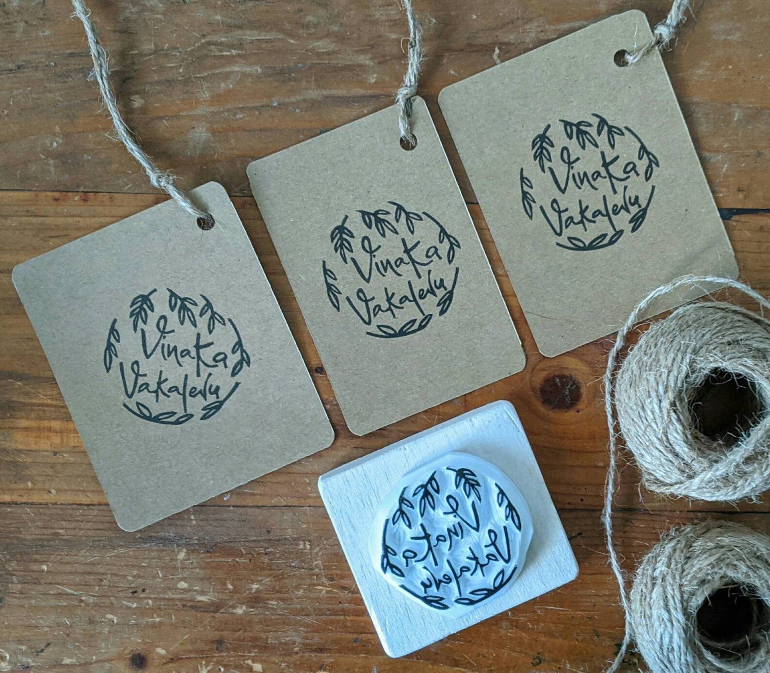 VINAKA VAKALEVU Stamp Thank You Stamp Fiji Handlettering - Etsy