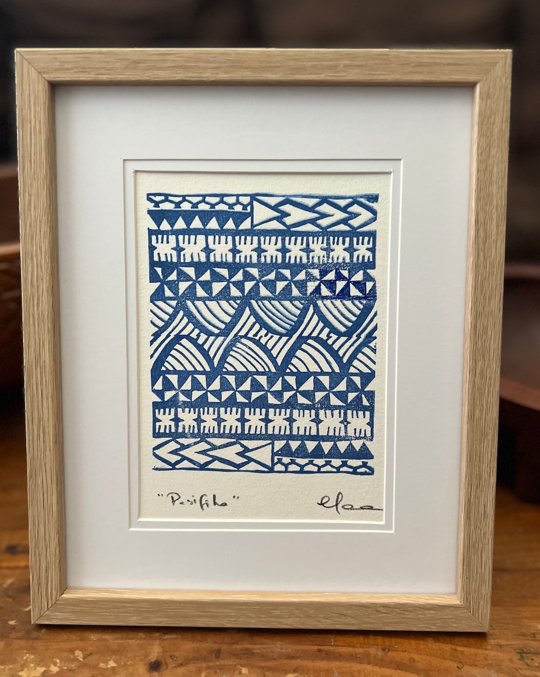 Pasifika Linoprint, Pacific Tapa Patterns, Linocut, Wall Art, Pasifika ...