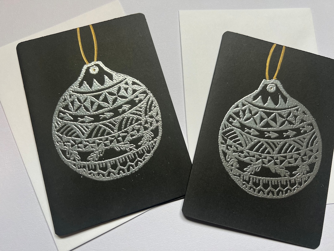 Pasifika Christmas Card Pasifika Christmas Baubles Modern - Etsy