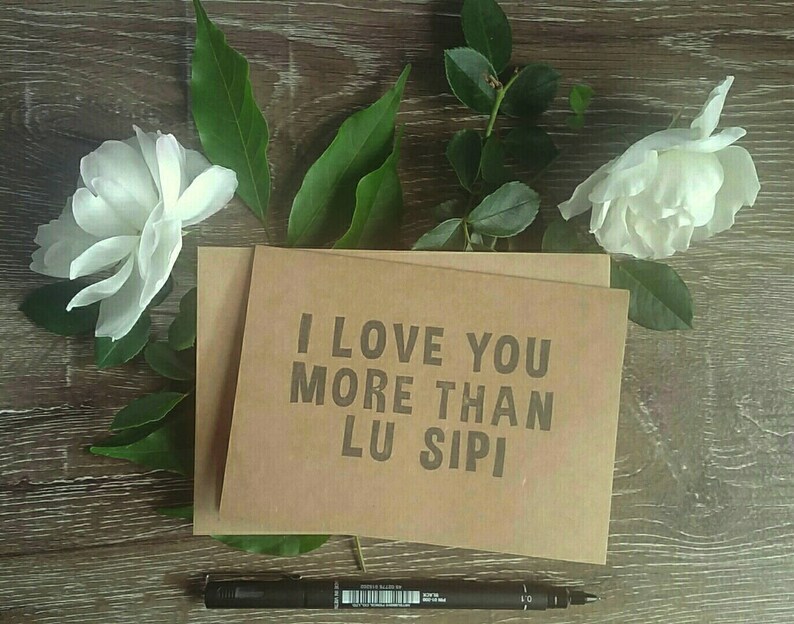 I Love You More Than Lu Sipi Card, Tongan Card, Pacifica, Pacific ...