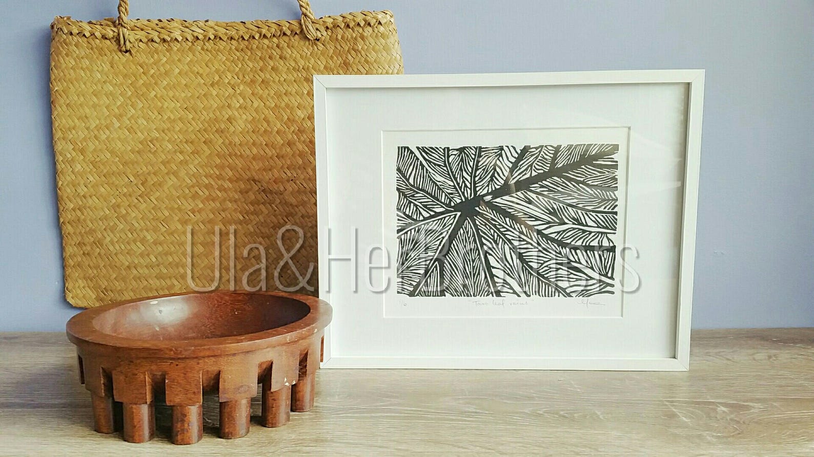 Taro Leaf Veins Linocut Print Linoprint Tropical Artprint - Etsy Australia
