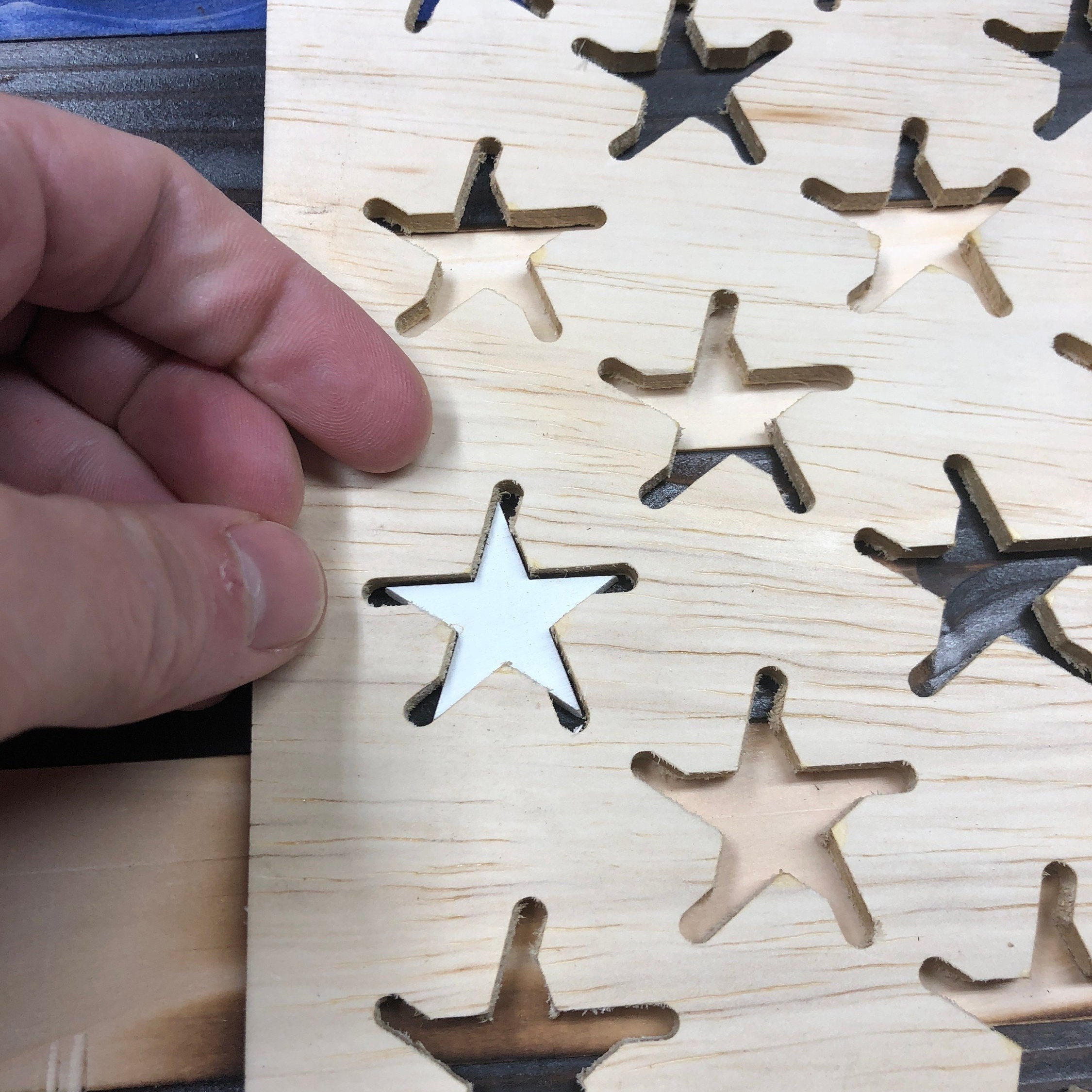 Airforce Flag Union Template , Wooden Flag Star Layout Template Jig - Etsy
