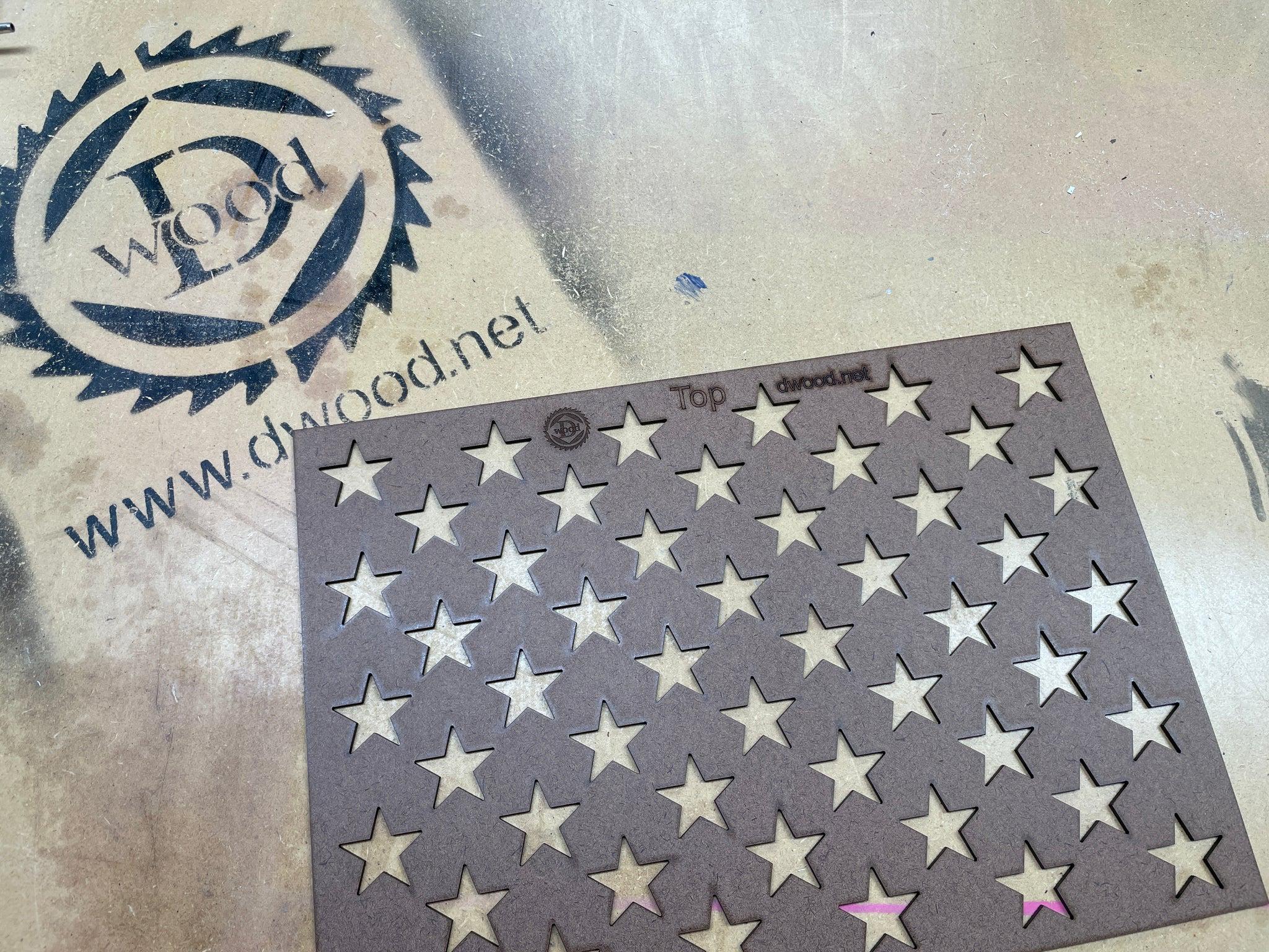 Star Template , Wooden Flag Star Layout Template Jig - Etsy