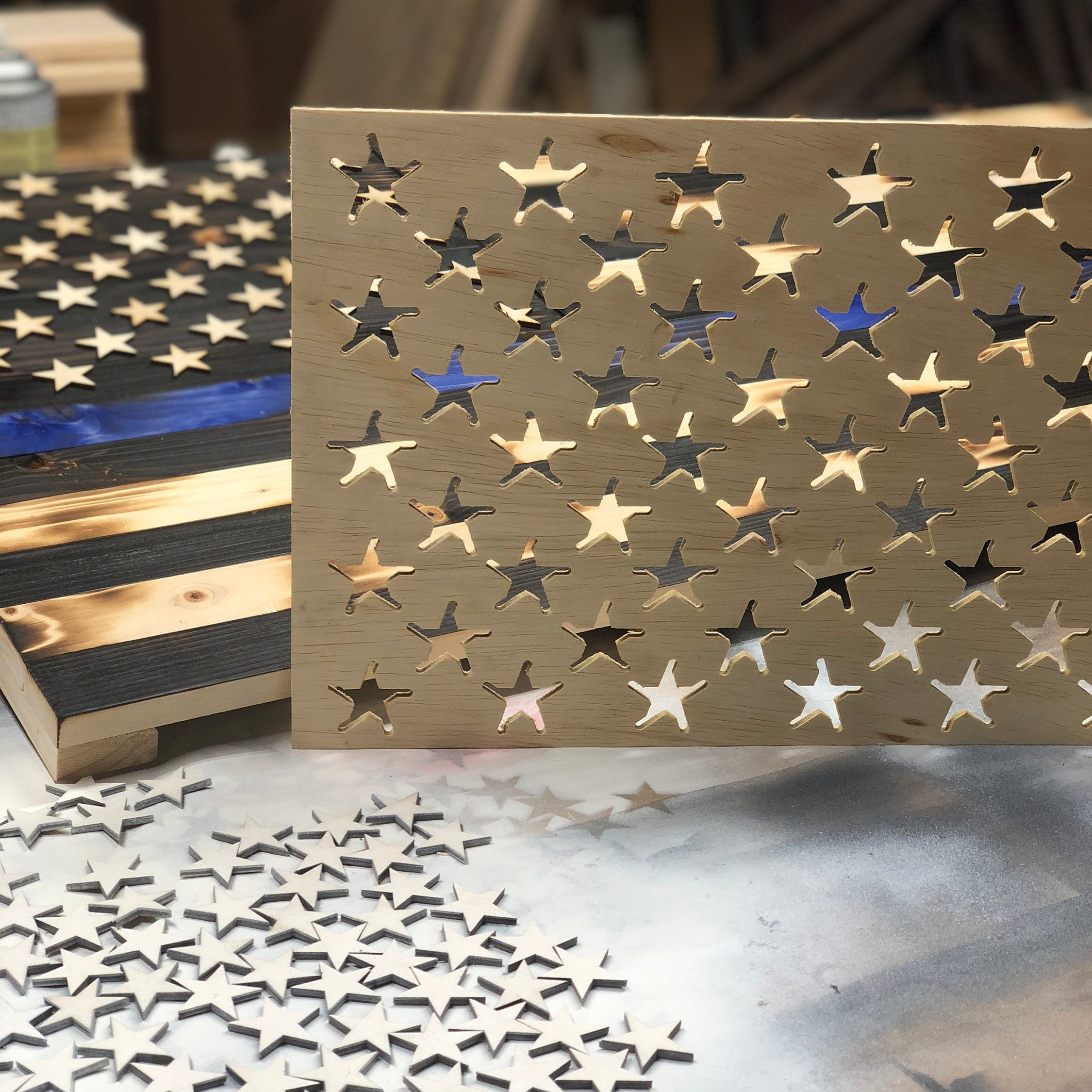 Star Template Wooden Flag Star Layout Template Jig Etsy