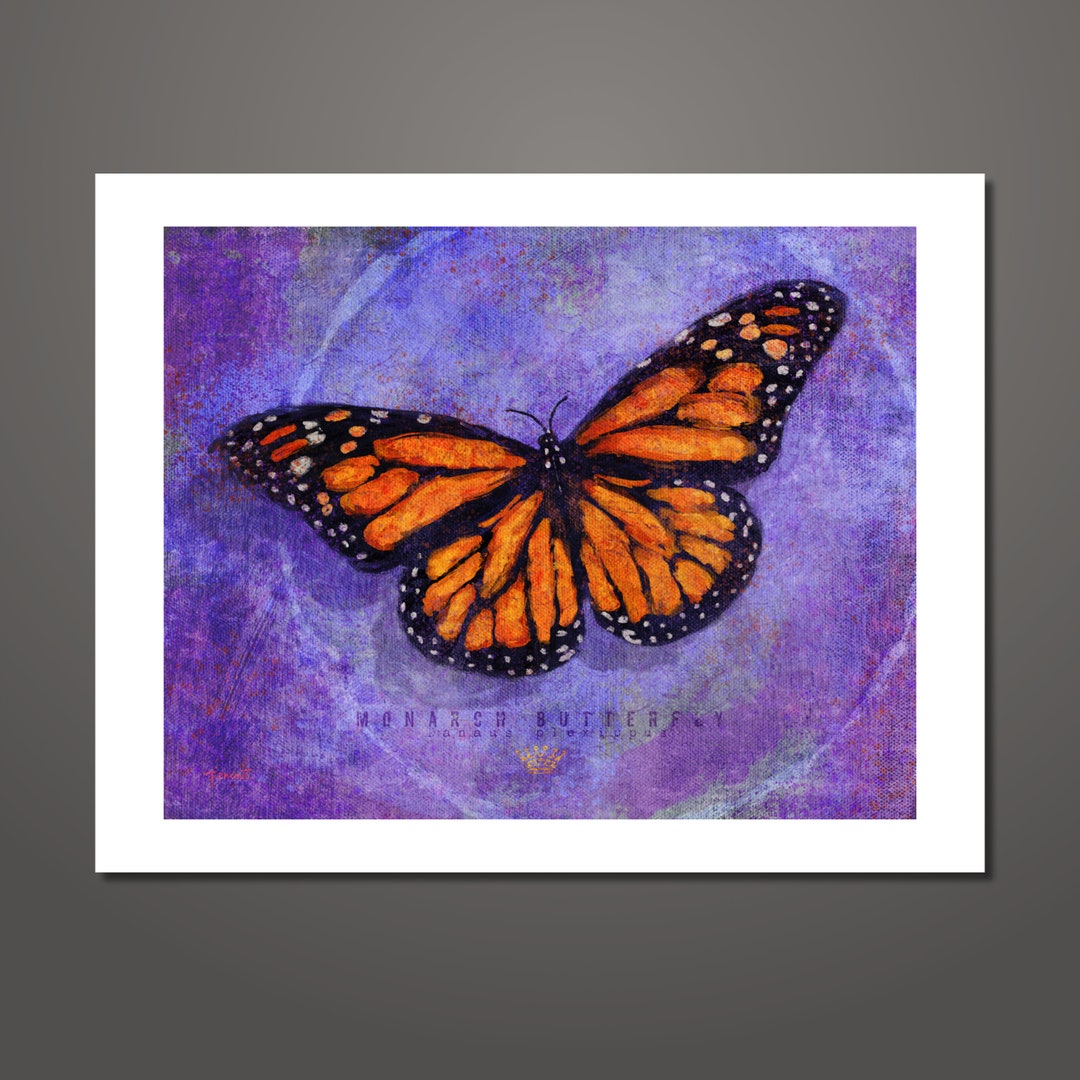 Monarch Butterfly, Butterfly Art, Butterfly Print, Nature Art ...