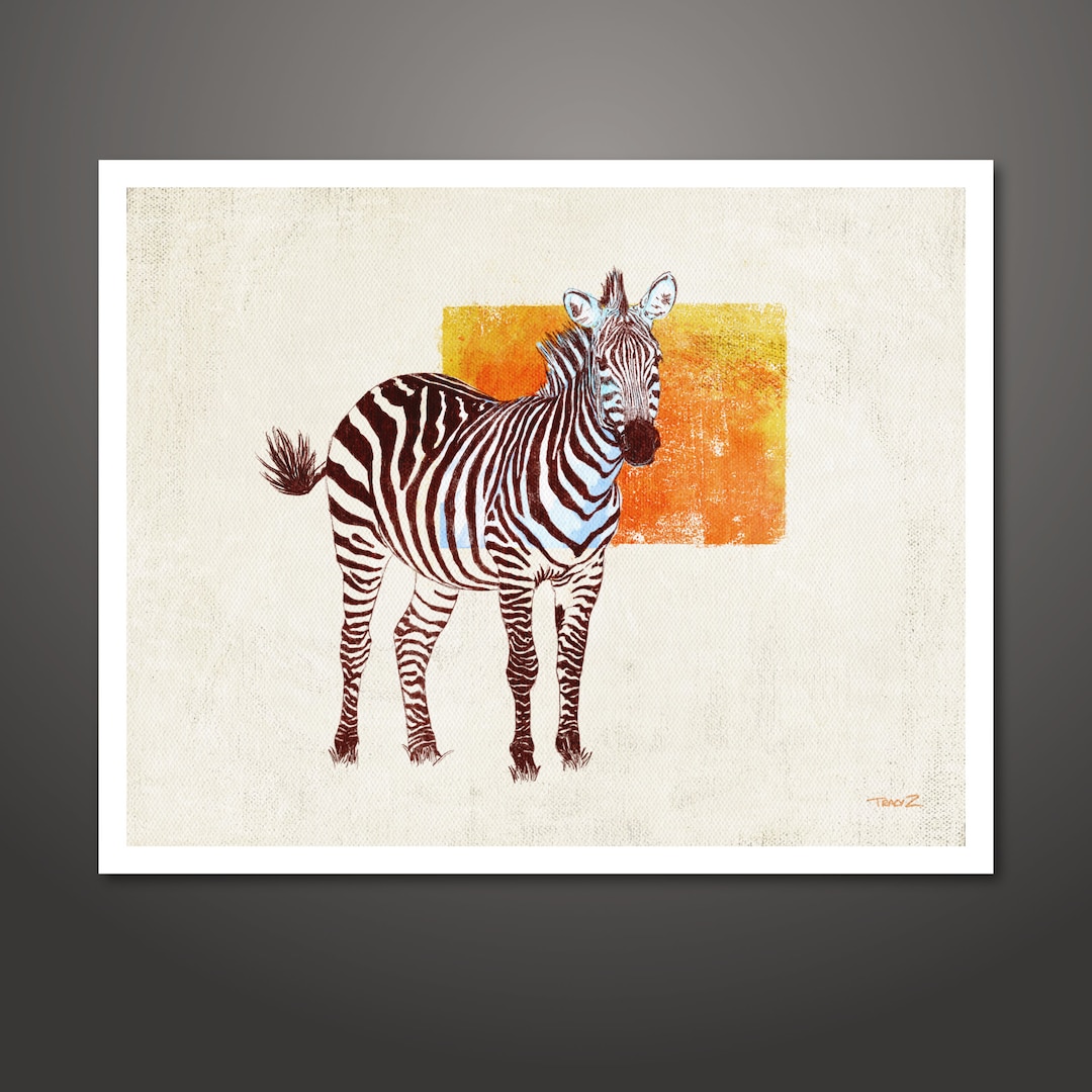 Zebra, Zebra Painting, Wildlife Painting, Wall Decor, Wall Art, Zebra ...