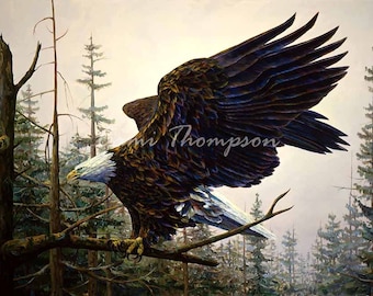 Eagle painting | Etsy