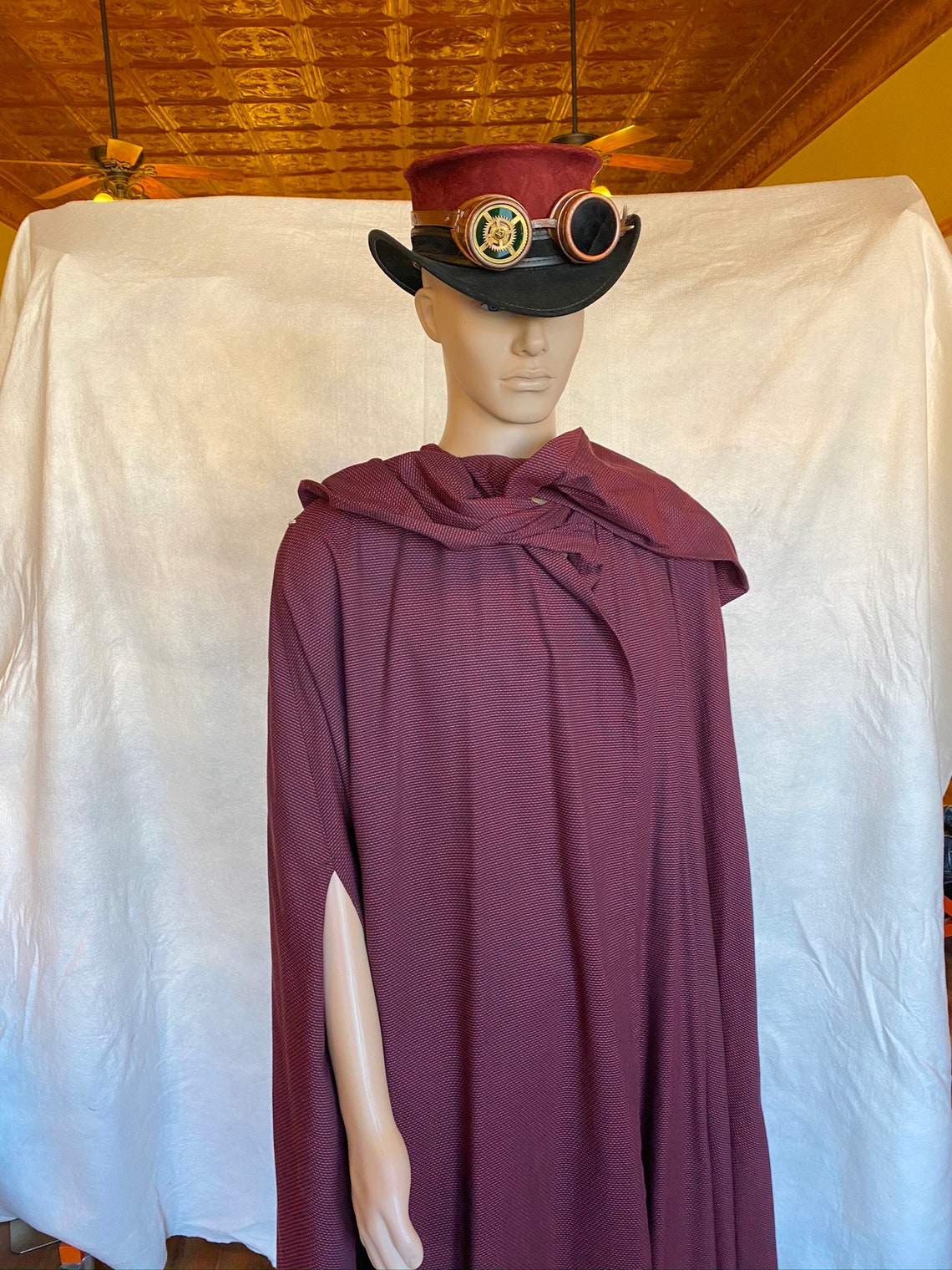 Viking Riding Cloak: Blue and Red | Etsy