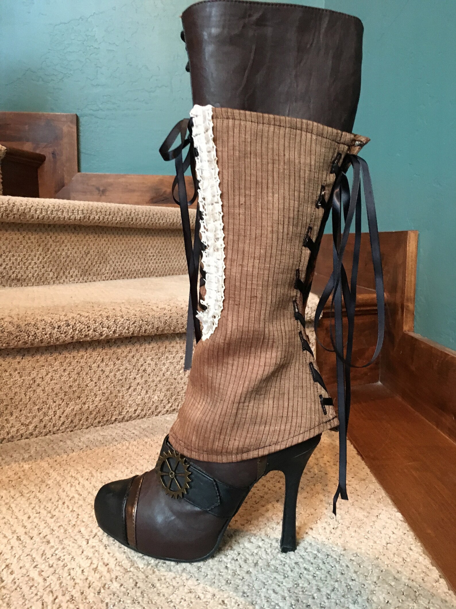 Shoe Covers, Boot Covers, Spats, Laced Boot Cover, Laced Shoe Cover ...