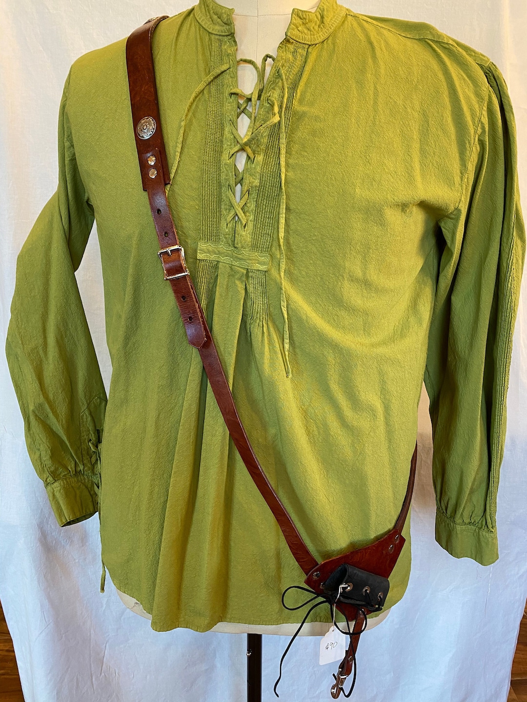 Renaissance Brown Leather, Pirate Brown Leather, Bandolier, Leather ...