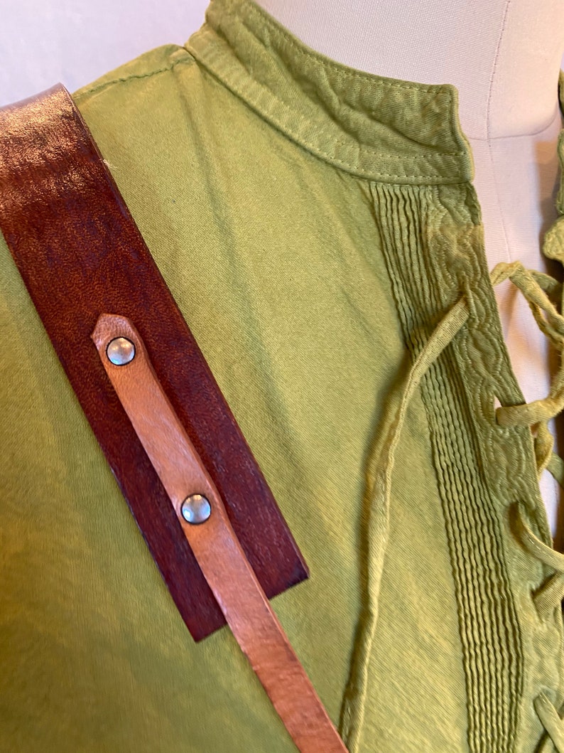 Renaissance Brown Leather, Pirate Brown Leather, Bandolier, Leather ...