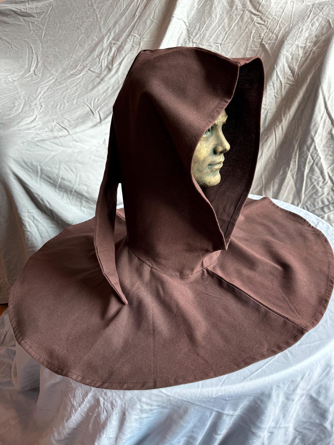 Brown Medieval Pagan Hood, Renaissance Hat, Fantasy Hat, LARP Hat ...