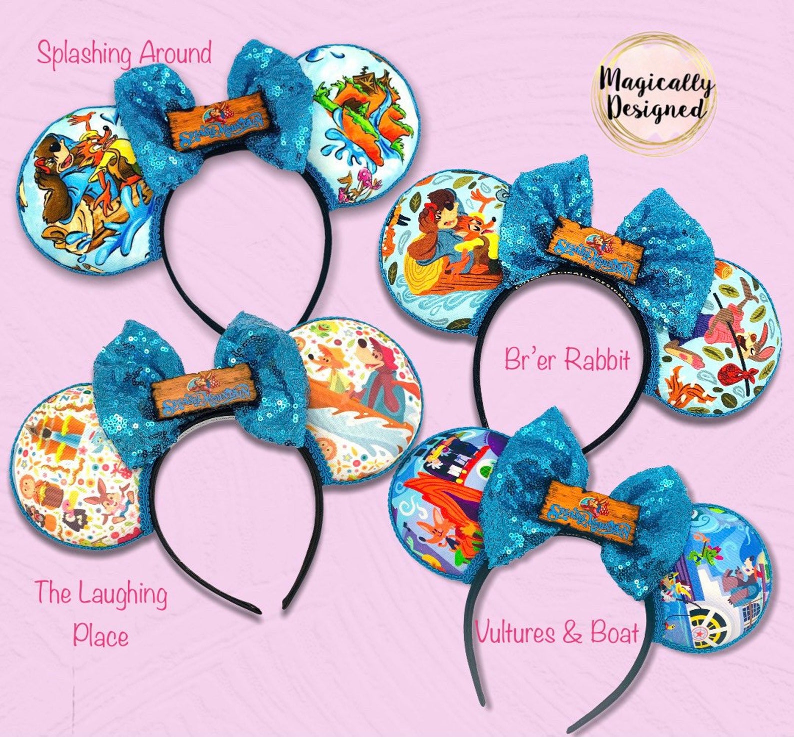Splash Mountain Disney Ears and Masks Matching Ears and Mask Minnie ...