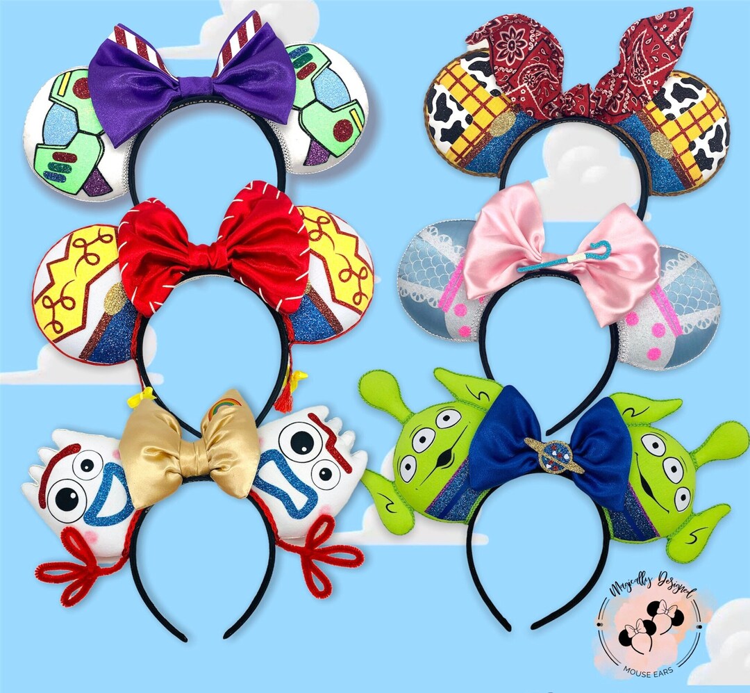 Toy Story Disney Ears Woody Jessie Aliens Buzz Lightyear Pizza Planet ...