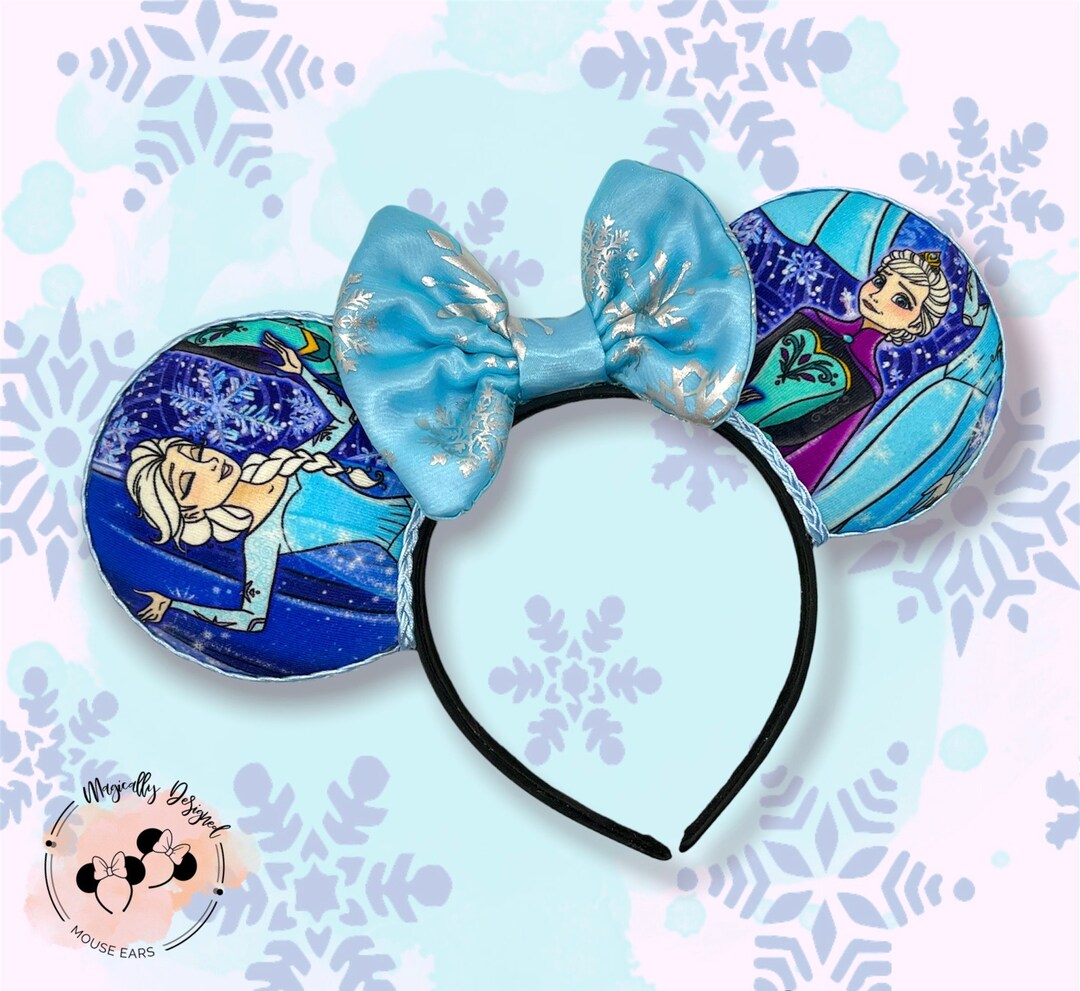 Frozen Disney Ears, Elsa Minnie Mouse Ears, Anna Minnie Ears, Sisters ...