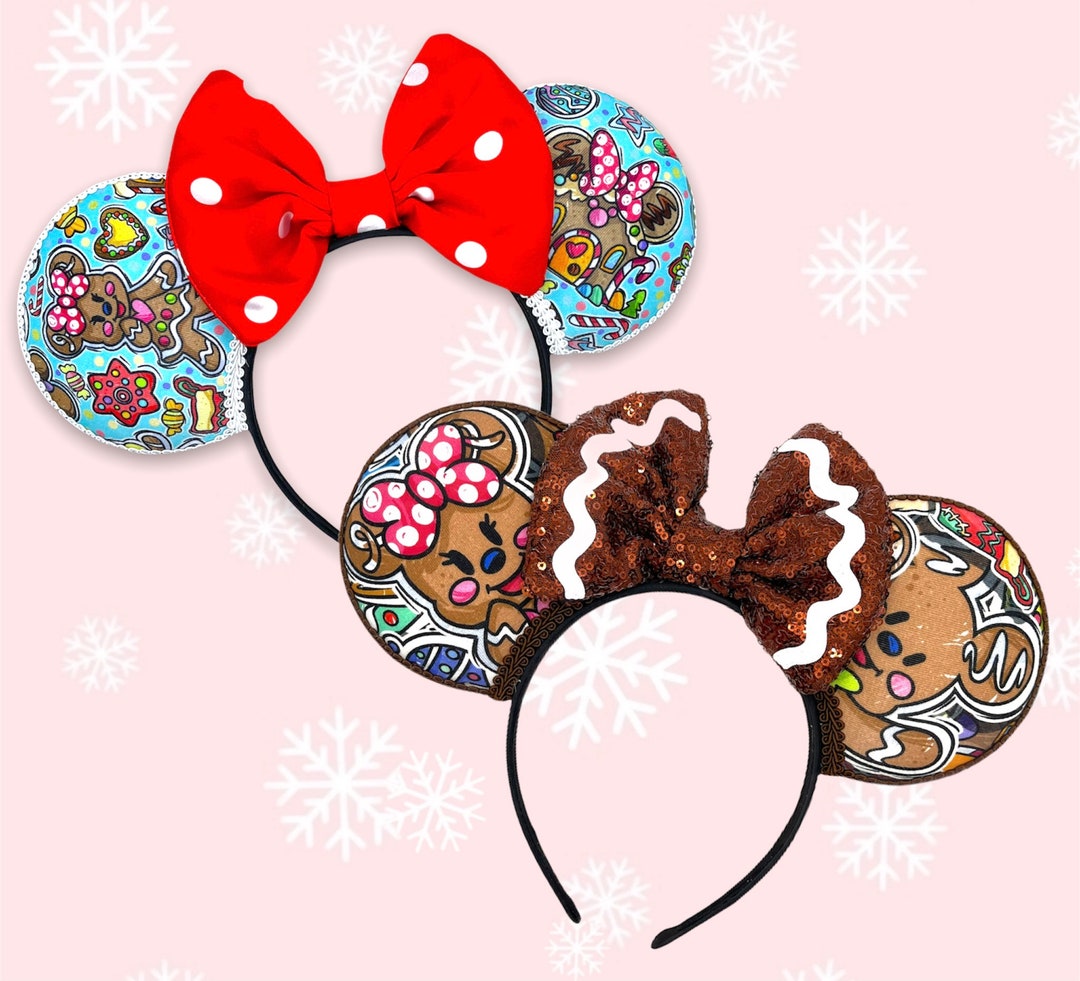 Gingerbread Mickey Ears, Christmas Mouse Ears, Gingerbread Disney Ears ...