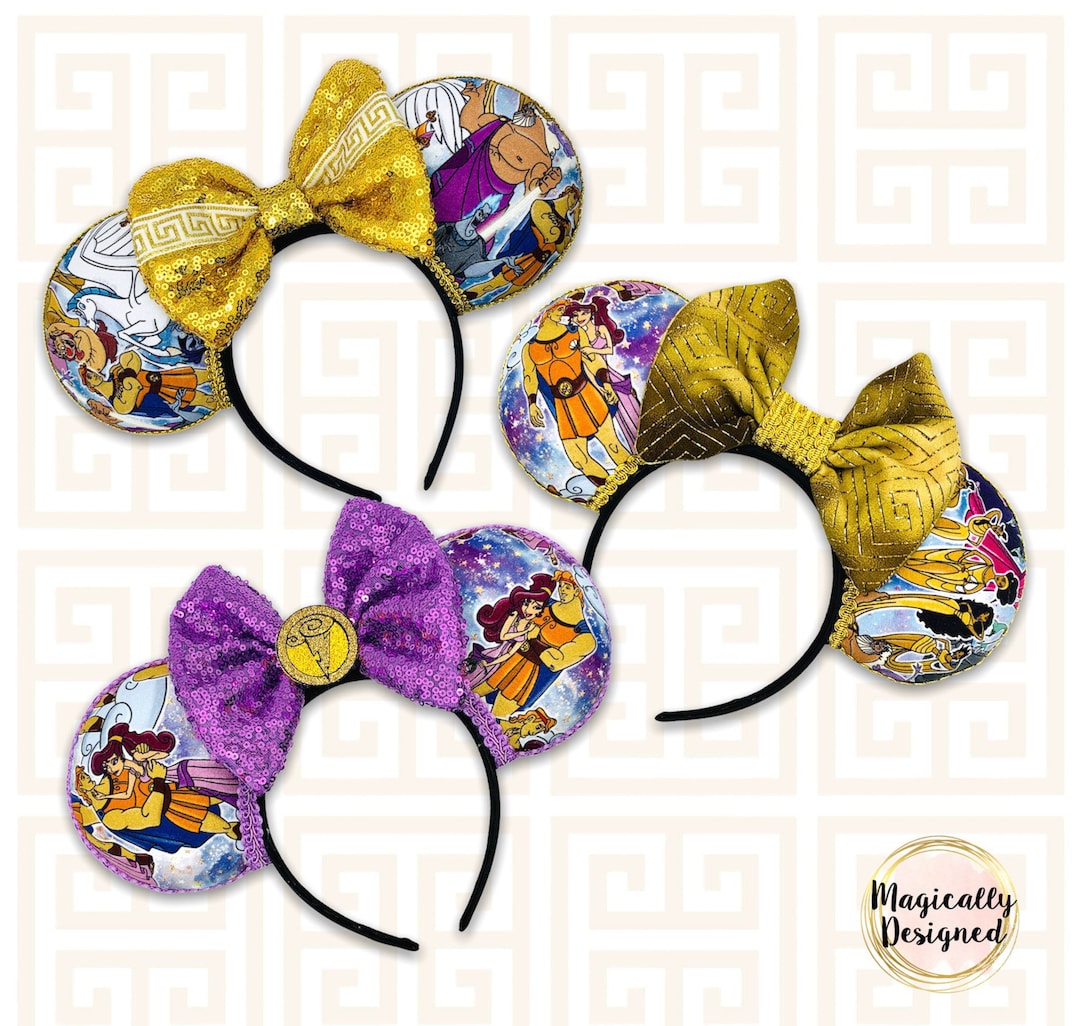 Hercules Ears, Megara Ears, Hades Minnie Ears, Disney Headband, Zeus ...