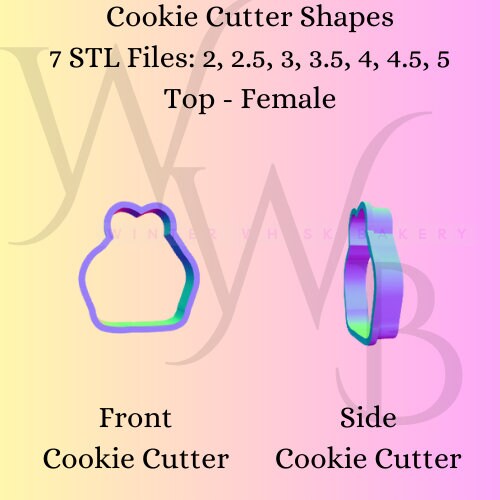 Swimsuits Stl File Cookie Cutter 7 Sizes Per Item Instant Download