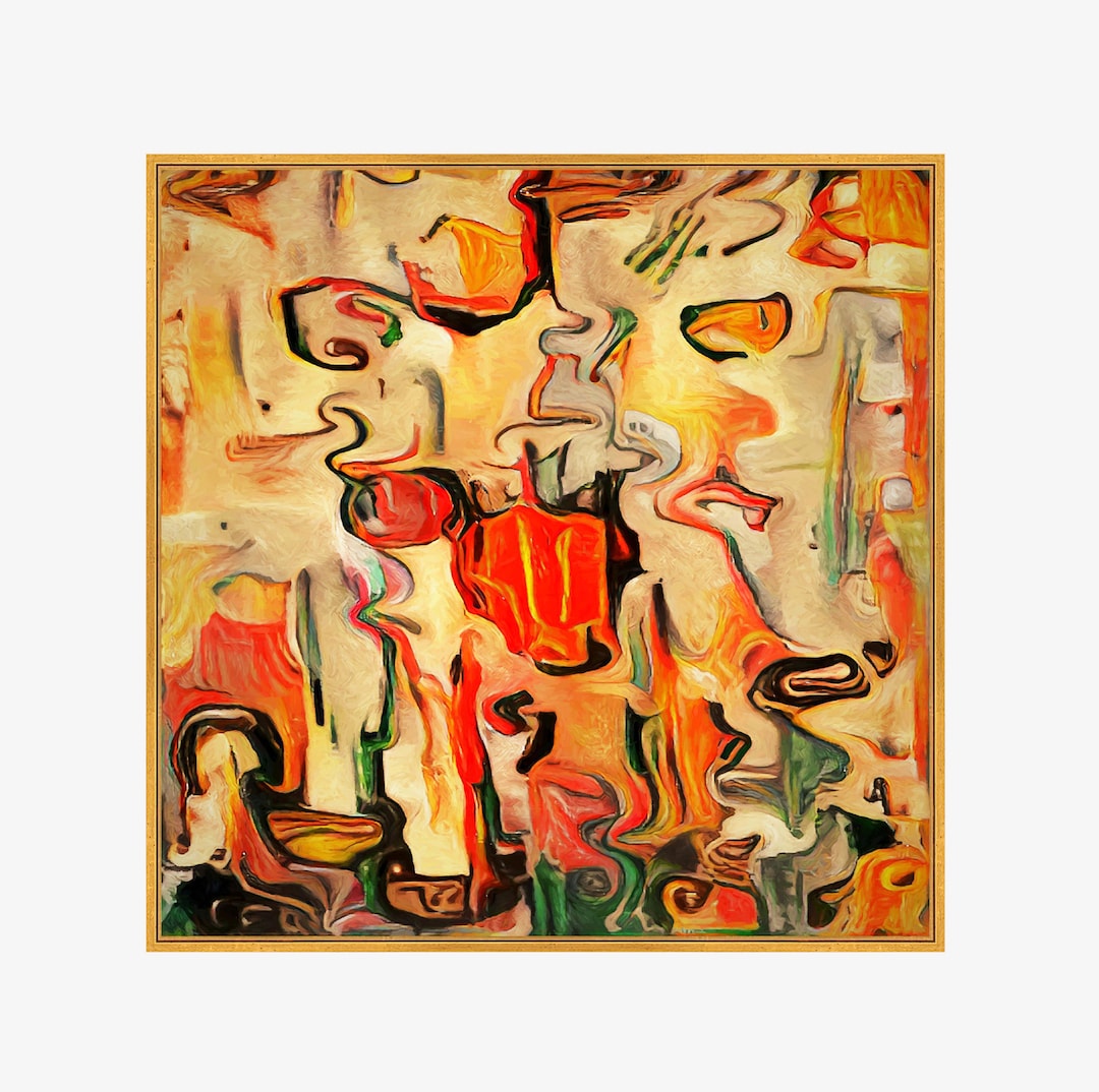 Abstract Wall Art - Fire Flames, Abstract Painting, Colorful Abstract ...