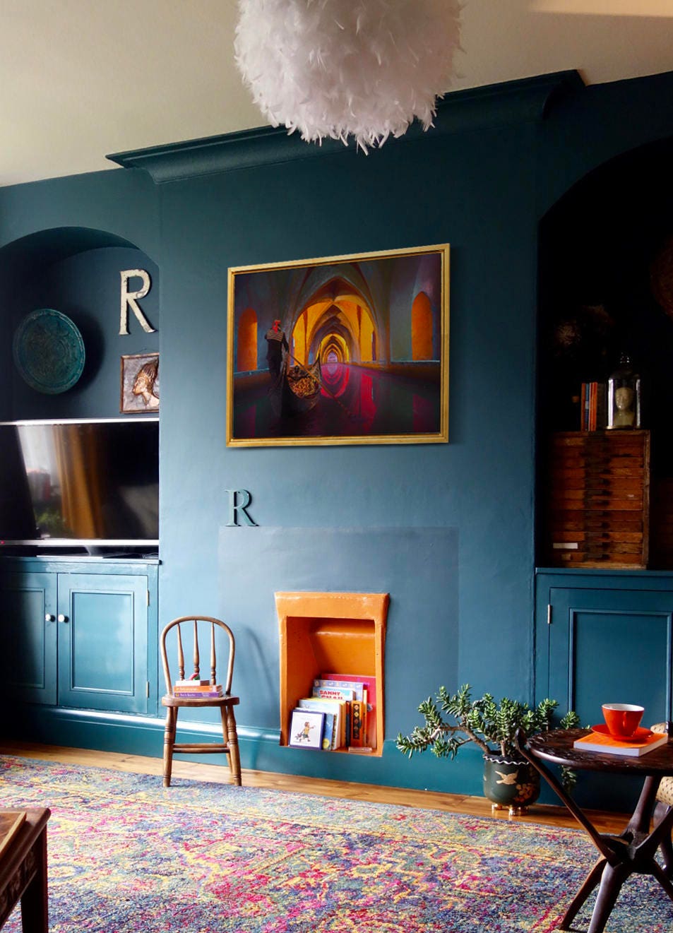 Wall Art - Underneath Venice, Digital Painting Art, Canvas PRINT, Home ...