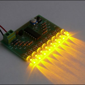 LED Chaser Knight Rider Light Follower Sequencer Scroller Strobe 16 ...