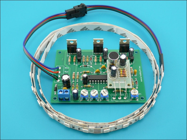 RGB LED Color Organ 3 Channel Spectrum Analyzer With 5050 LED Strip ...