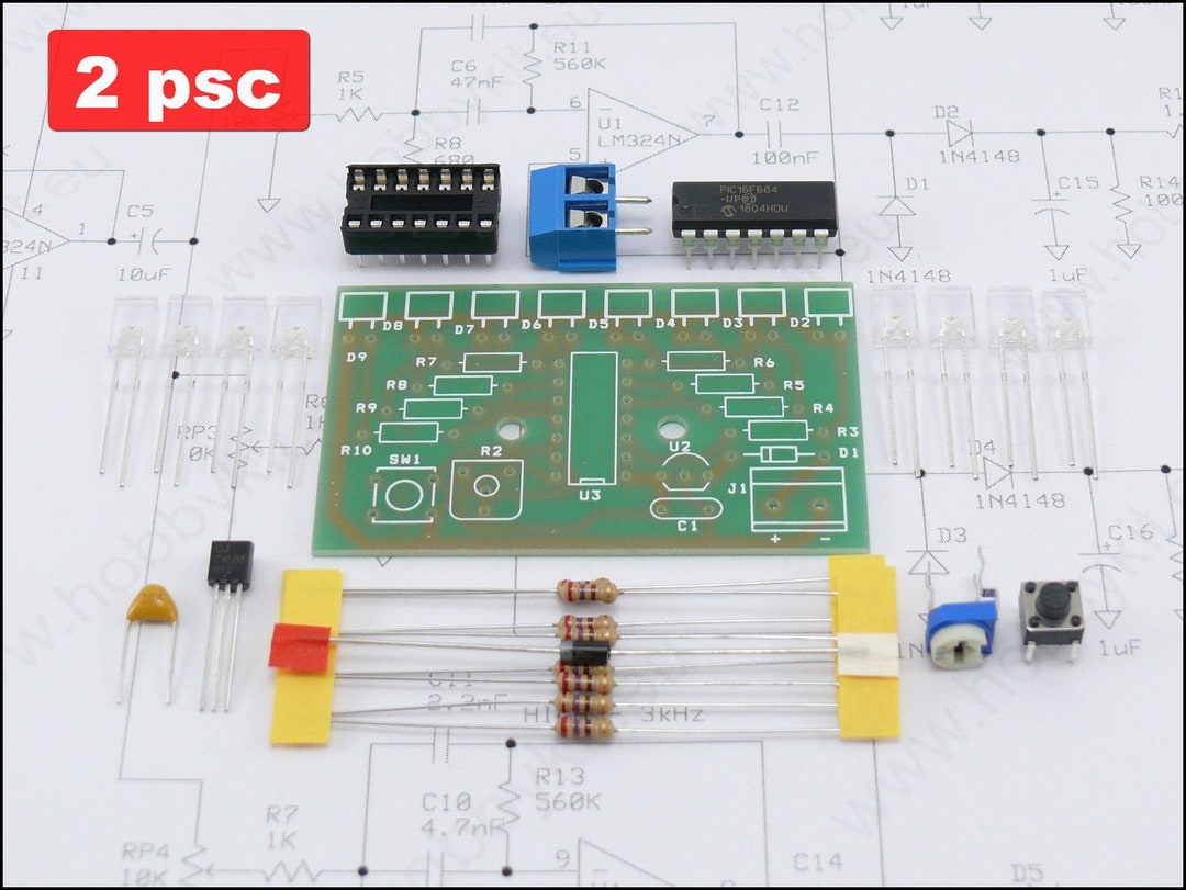 LED Chaser Knight Rider Light Follower Sequencer Scroller Strobe 16 ...