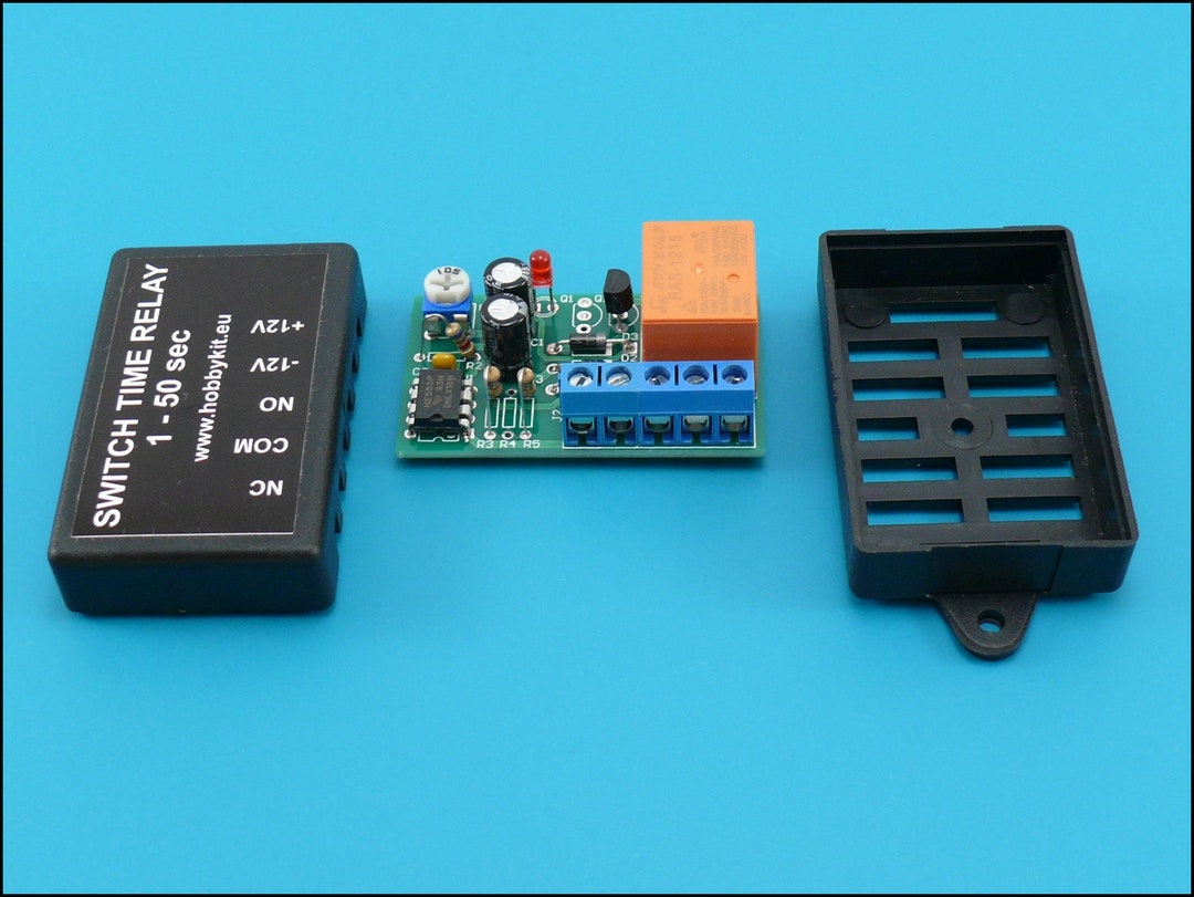 12V Time Delay off Timer Relay Adjustable 1-50 Seconds Time Switch ...
