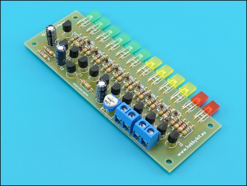 LED VU Meter Indicator 12 Leds Audio Level Meter Line Input Module ...