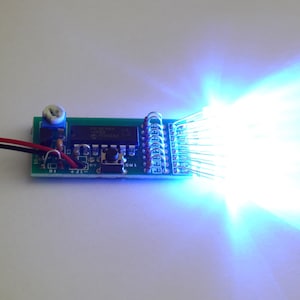 LED Chaser Strobe Light Flash Controller Speed Control 8x 3mm Leds RC ...