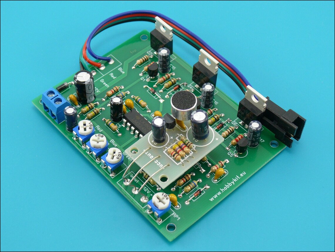 RGB LED Color Organ 3 Channel Spectrum Analyzer With 5050 LED Strip ...