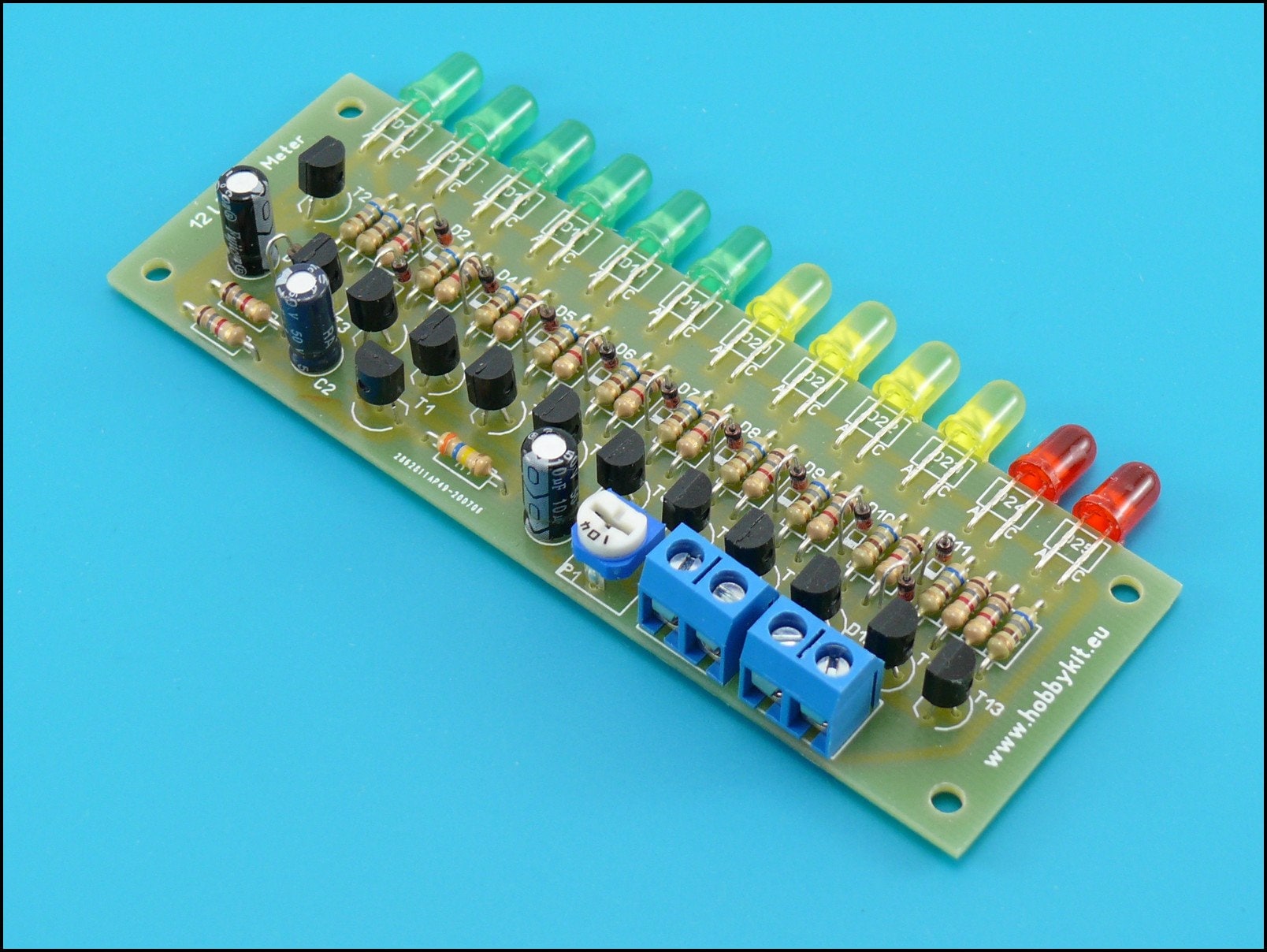 LED VU Meter Indicator 12 Leds Audio Level Meter Line Input Module ...