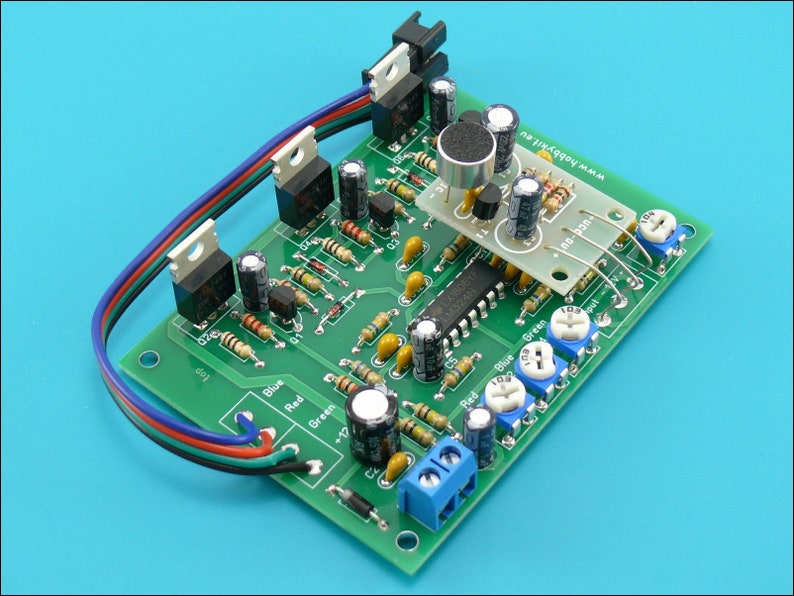 RGB LED Color Organ 3 Channel Spectrum Analyzer With 5050 LED Strip ...