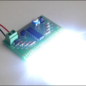 LED Chaser Knight Rider Light Follower Sequencer Scroller Strobe 16 ...