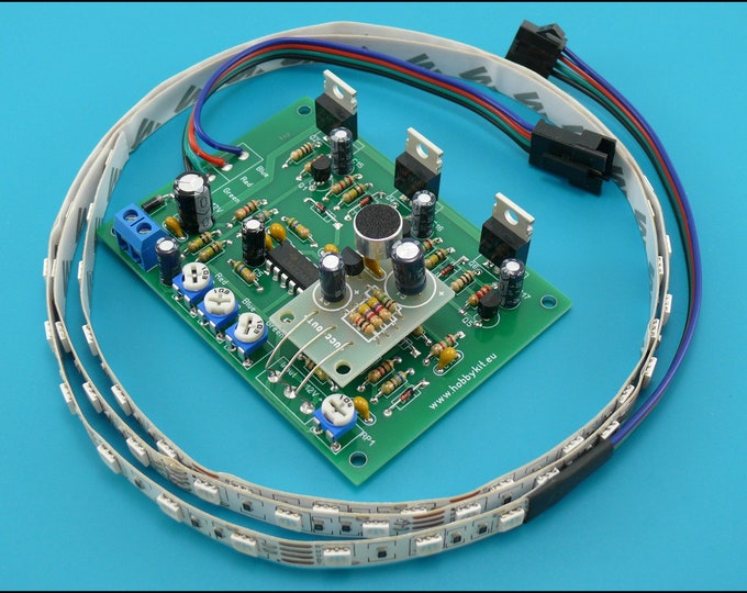 RGB LED Color Organ 3 Channel Spectrum Analyzer With 5050 LED Strip ...