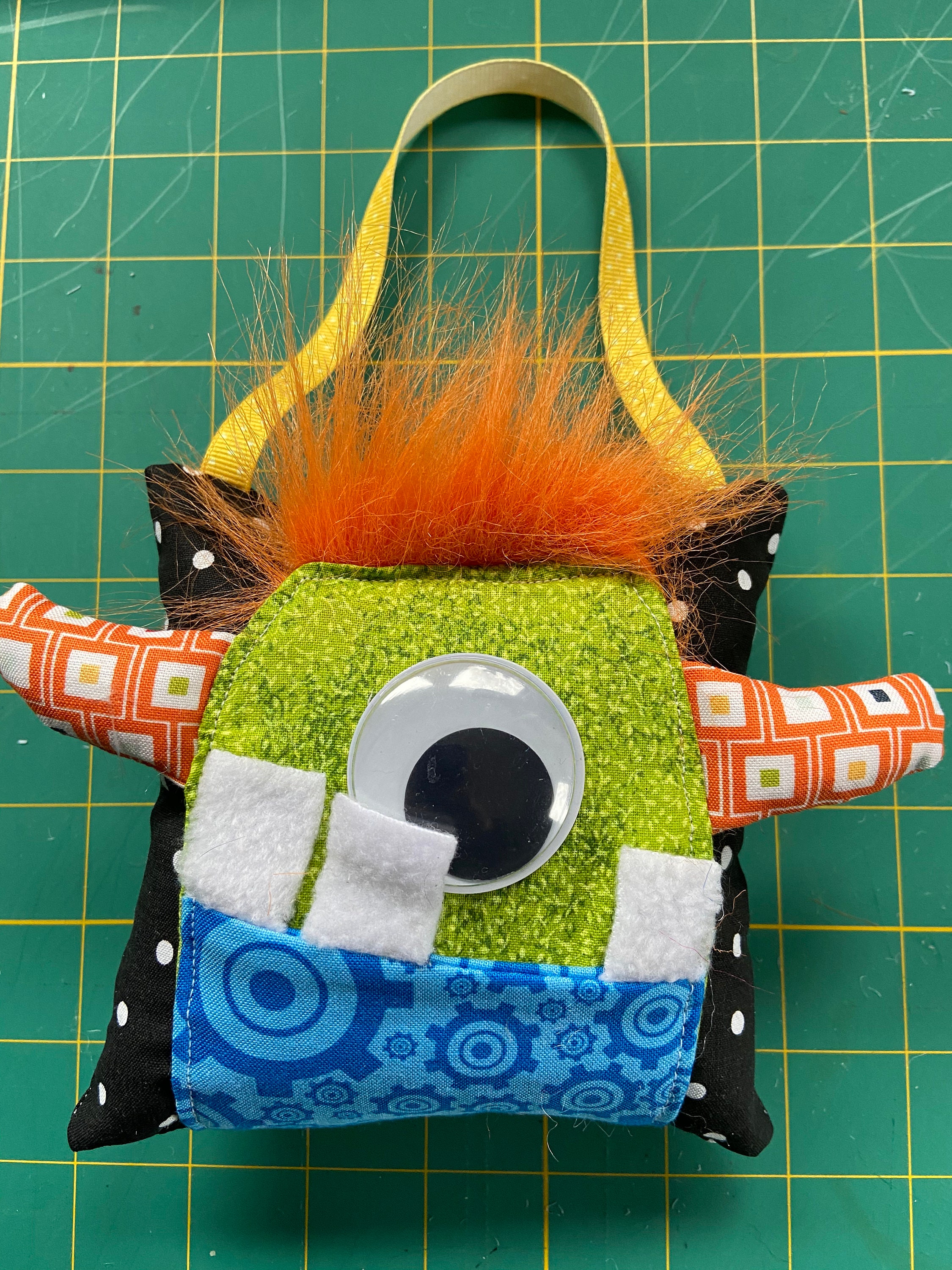 Tooth Fairy Monster Green with Blue | Etsy