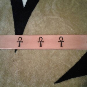 Handmade Ankh Leather Bracelet - Etsy