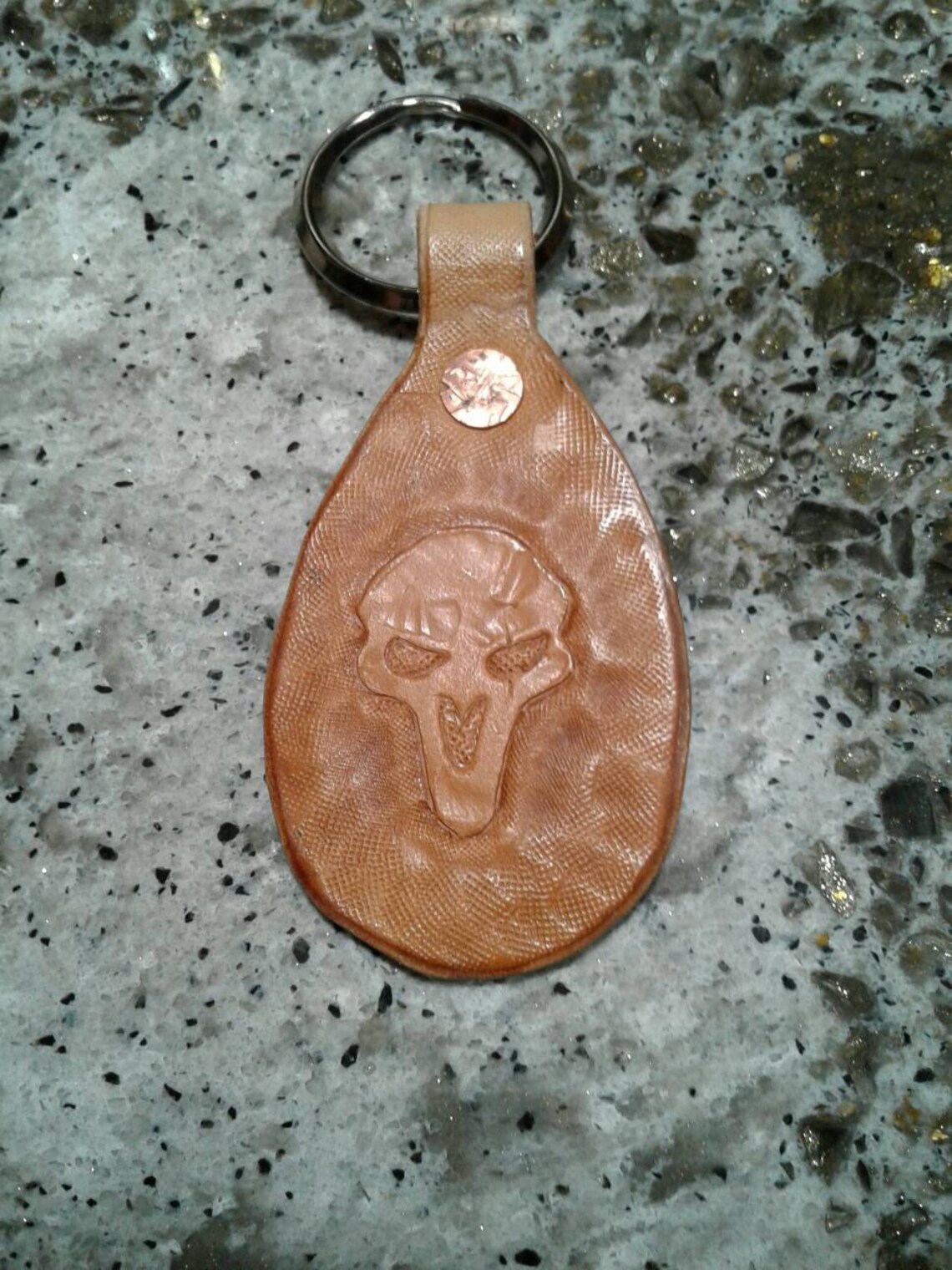 Overwatch Reaper Fan Art Leather Keychain Hand Carved - Etsy