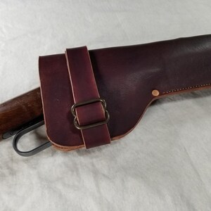 Mahogany Leather Model 94 Lever Action Rifle Scabbard, Rifle Carrier ...