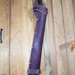 Mahogany Leather Model 94 Lever Action Rifle Scabbard, Rifle Carrier ...