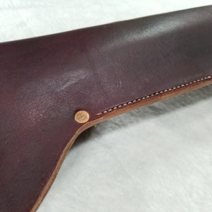 Mahogany Leather Model 94 Lever Action Rifle Scabbard, Rifle Carrier ...