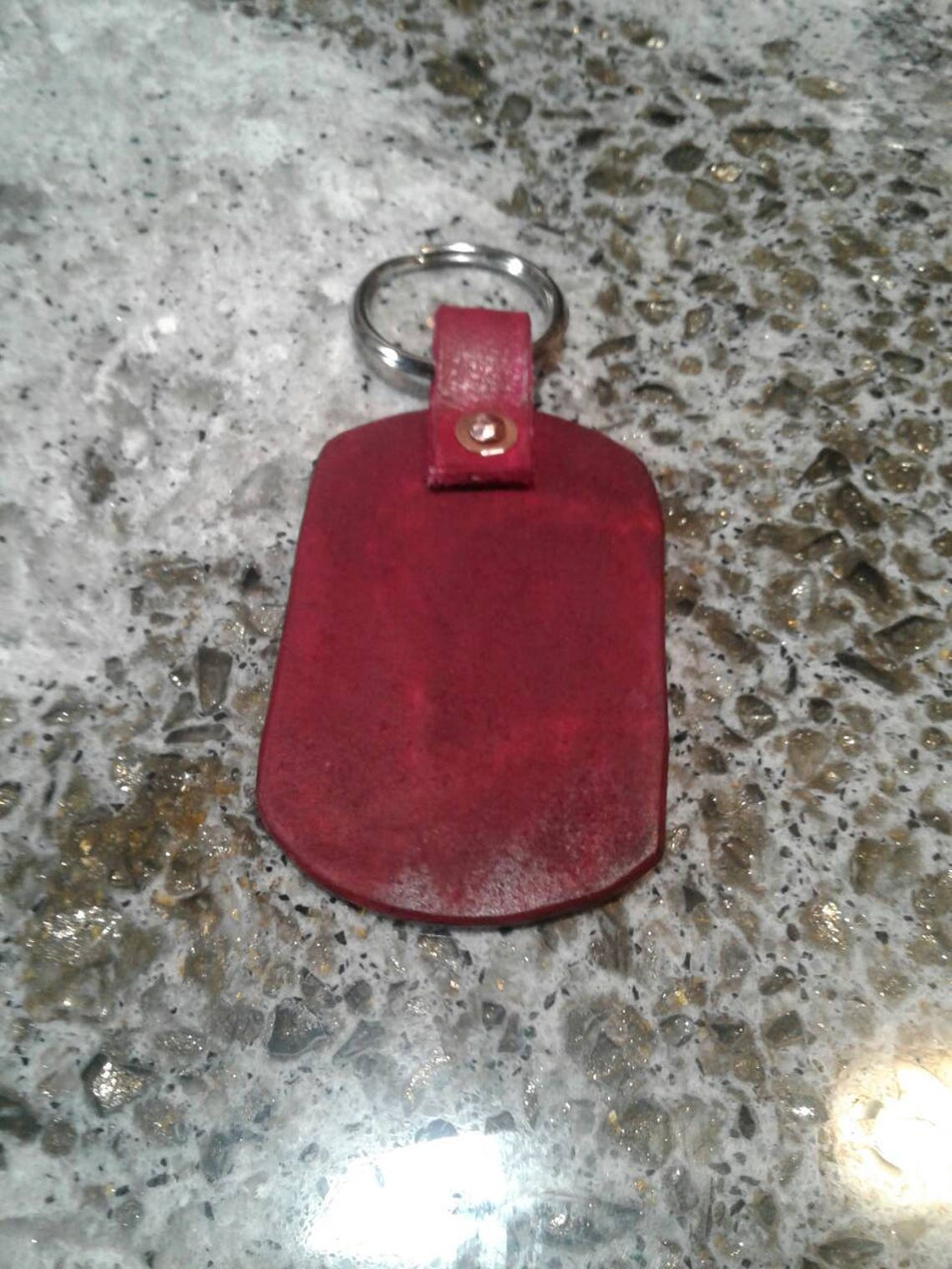 Alabama Leather Keychain Hand Tooled Carved Dyed Leather. - Etsy