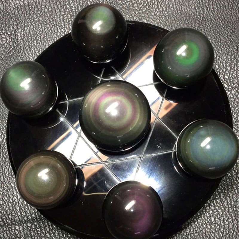 Obsidian Sphere - Etsy