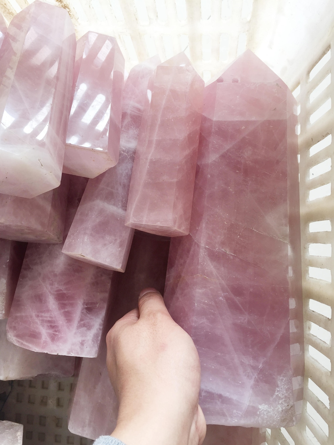Extra Large Rose Quartz Point/Rose Quartz | Etsy