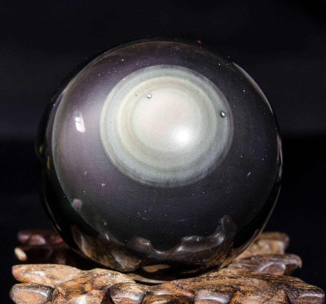 2.32"best Rainbow Obsidian Sphere/rainbow Obsidian Ball/rainbow Eye ...