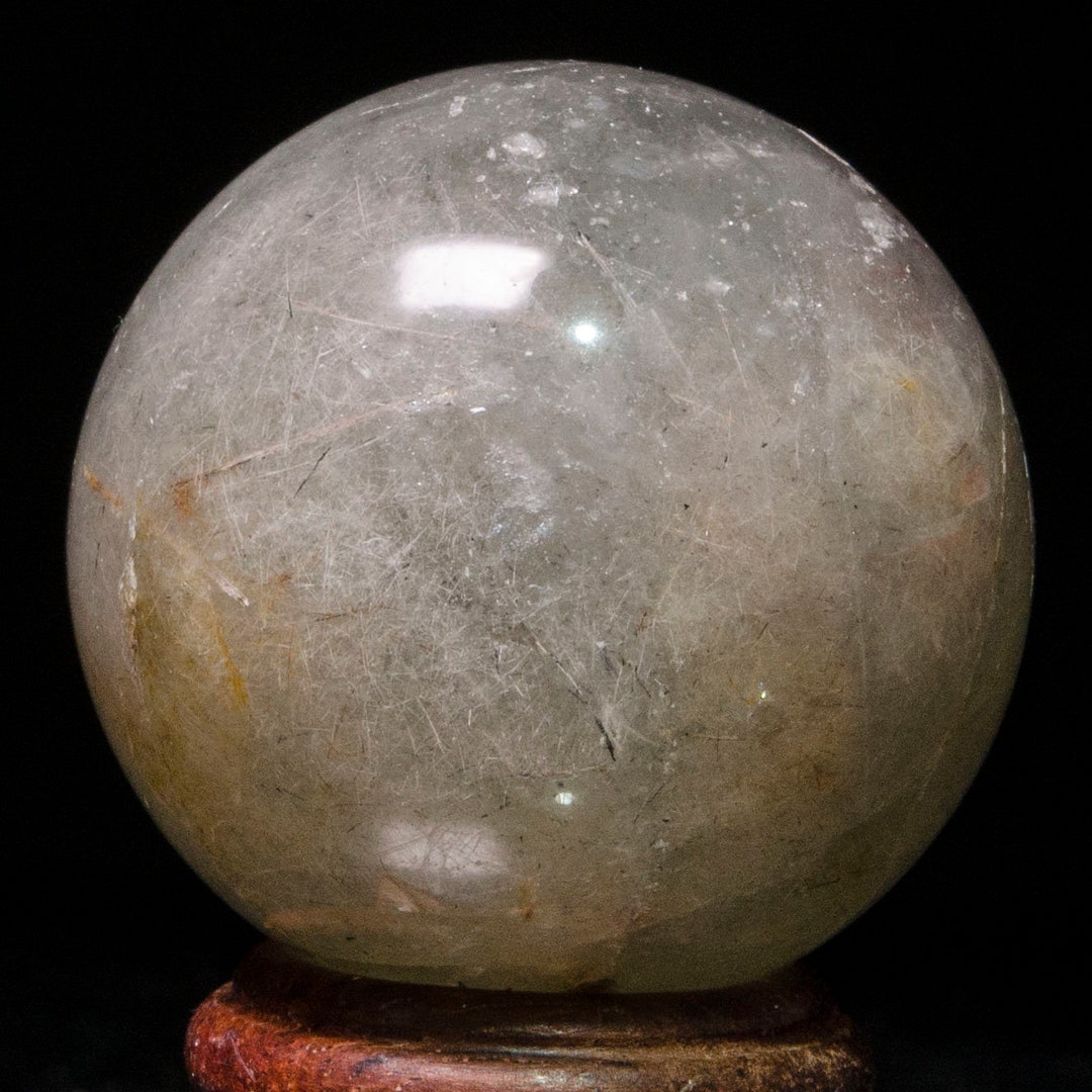 Silver Rutilated Quartz Ball/silver Rutilated Quartz Ball/lodalite ...