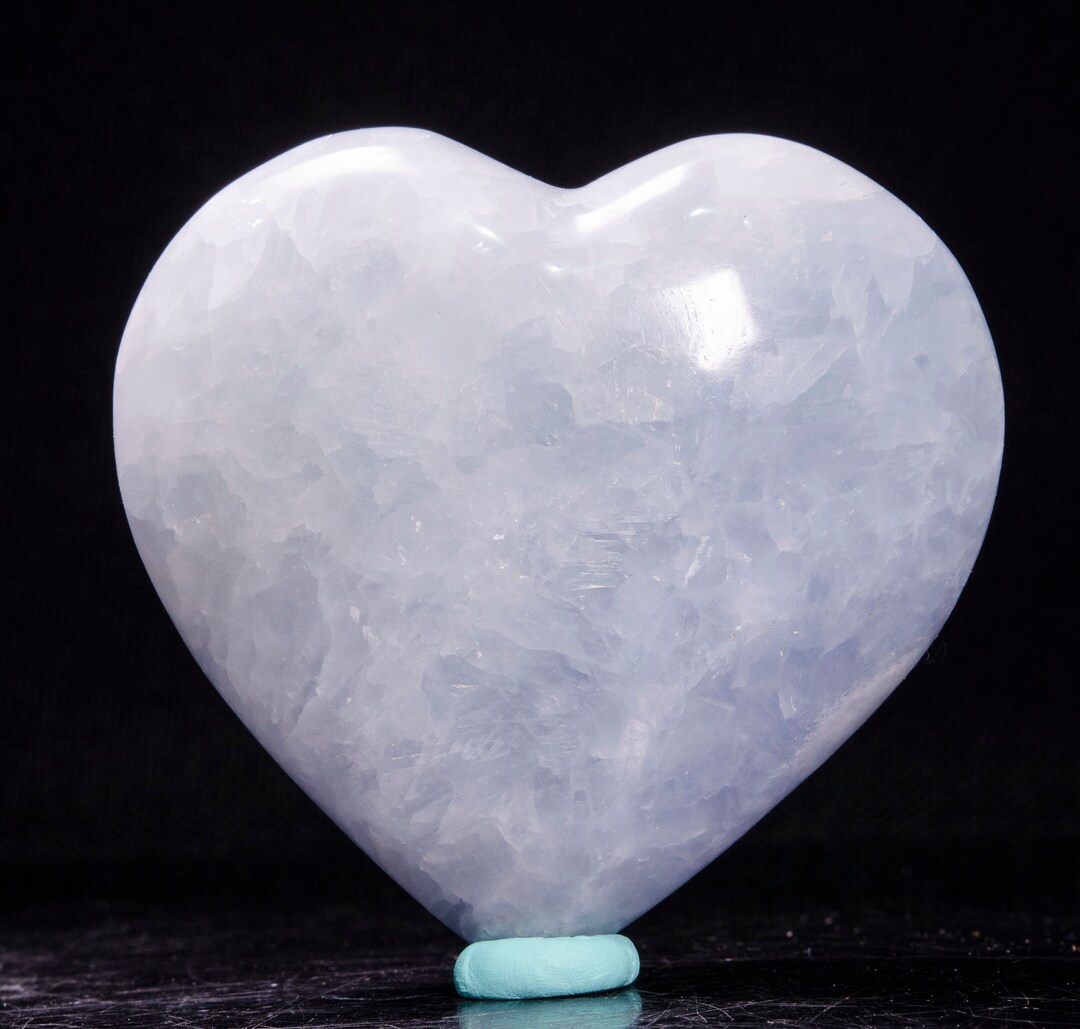 Best Natural Blue Celestite Heart/heart Shaped Blue Stone/celestite ...