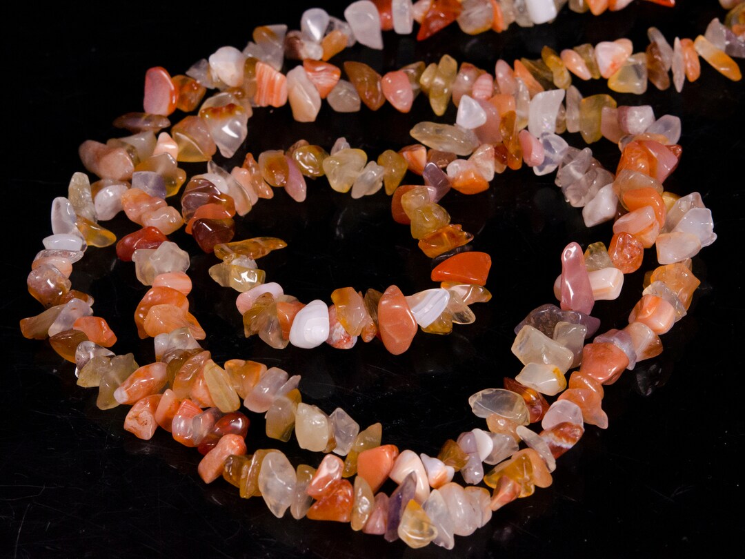 Full Strand Natural Red Agate Crystal Quartz/red Agate Crystal Quartz ...